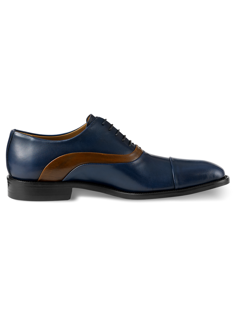 Toby Oxford - Navy/brown – Paul Fredrick