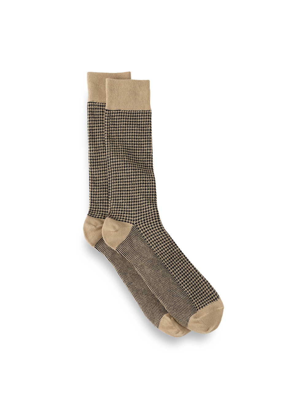 Houndstooth Cotton Blend Sock - Dark Khaki – Paul Fredrick
