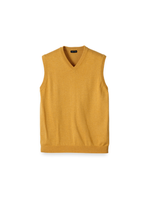 Supima Cotton Vest - Mustard – Paul Fredrick