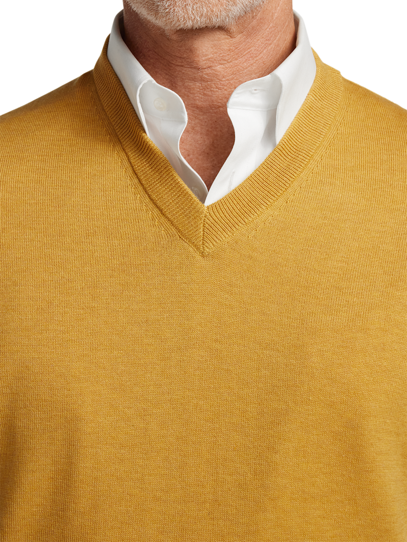Supima Cotton Vest - Mustard – Paul Fredrick