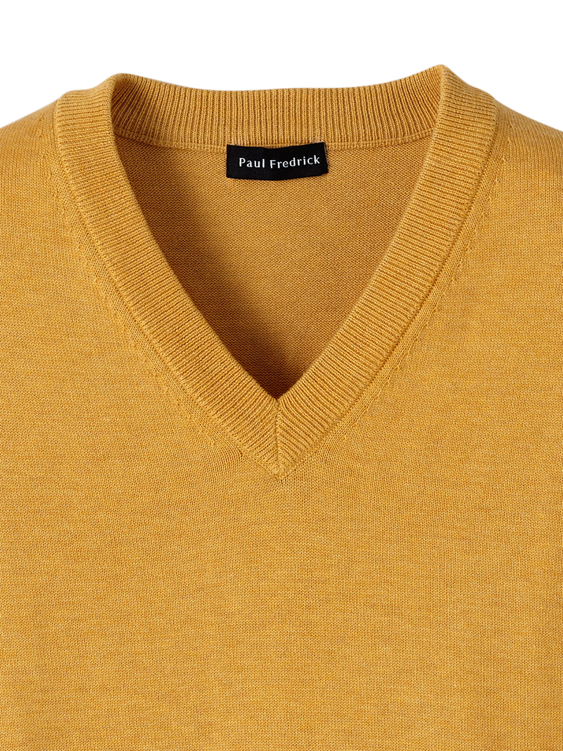 Supima Cotton Vest - Mustard – Paul Fredrick