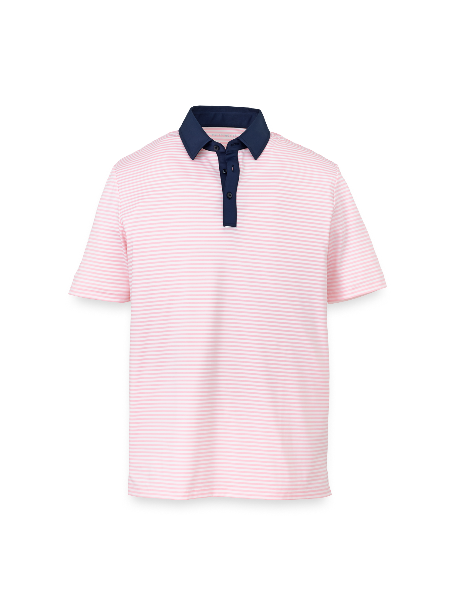 Performance Blend Three Button Polo - Pink – Paul Fredrick