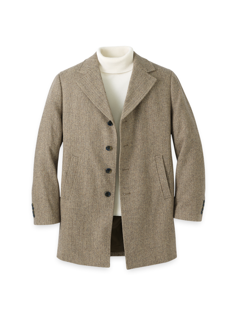 Herringbone Topcoat - Tan – Paul Fredrick